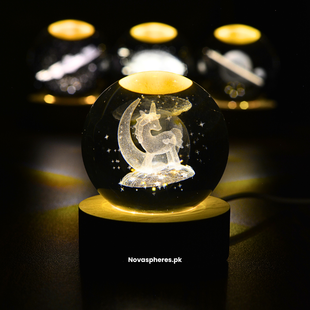 NovaSphere Crystal Lamp - Lama Unicorn – NovaSpheres.pk