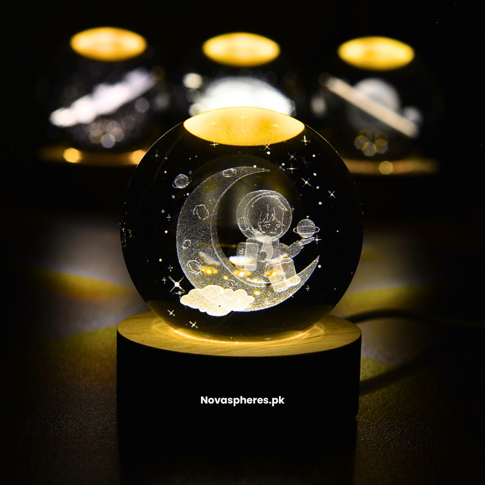 NovaSphere Crystal Lamp - Fairy Astronaut – NovaSpheres.pk